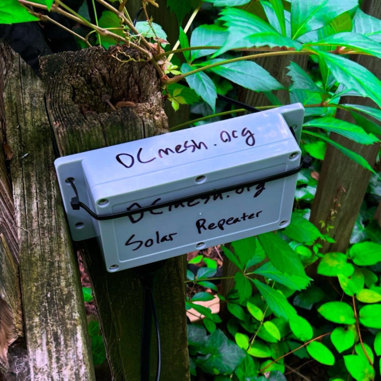 New solar powered Meshtastic node in Cleveland Park – DC Mesh